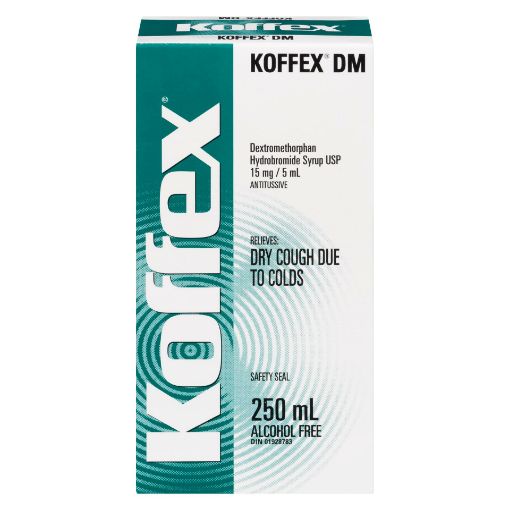 Teva Koffex DM 15 mg/5 mL Syrup – 250 mL – Symington Drugs Pharmacy