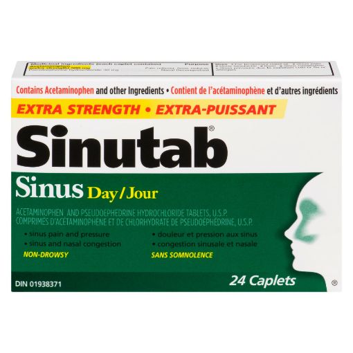 Sinutab Sinus Extra Strength 24 Caplets – Symington Pharmacy