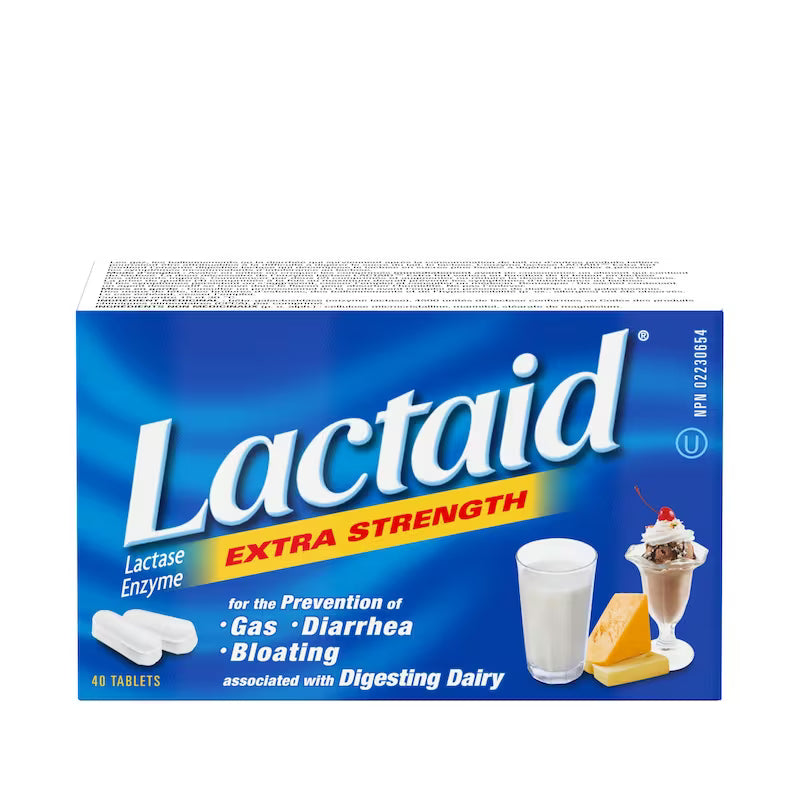 Lactaid Extra Strength Tablets, 40 Count – Symington Drugs Pharmacy