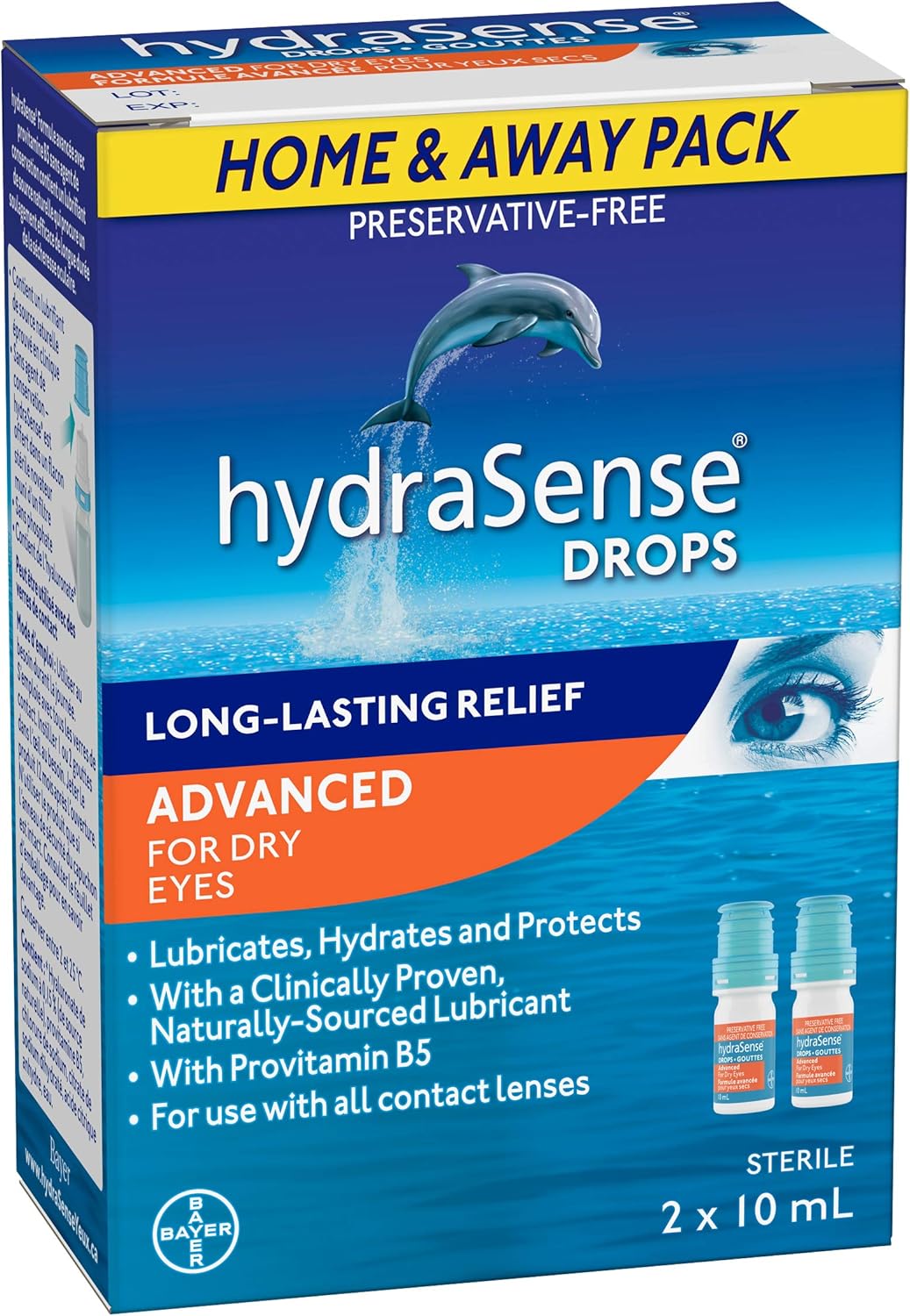 HydraSense Advanced Eye Drops, 2 x 10 mL – Symington Drugs Pharmacy