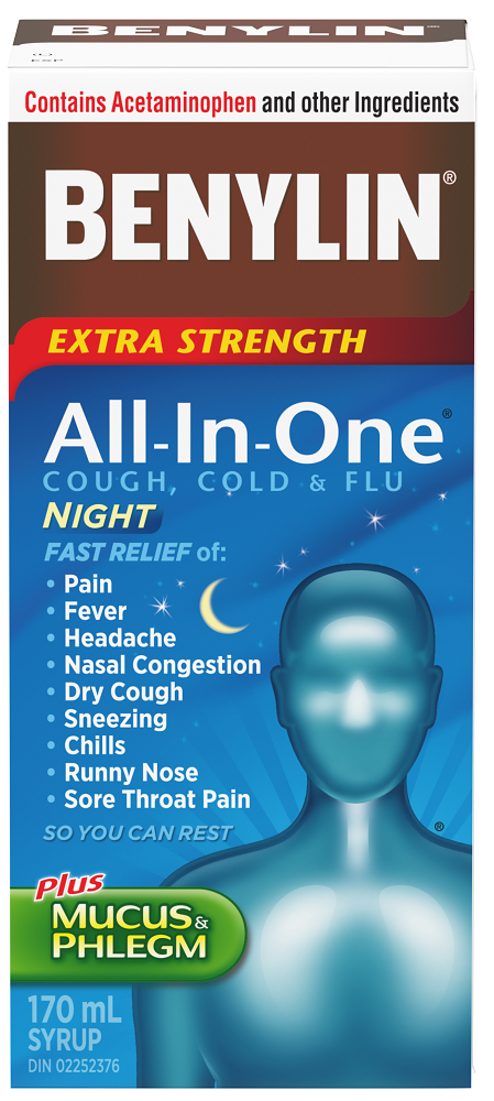 Benylin Dry Cough Extra Strength Night, 100 mL – Symington Pharmacy