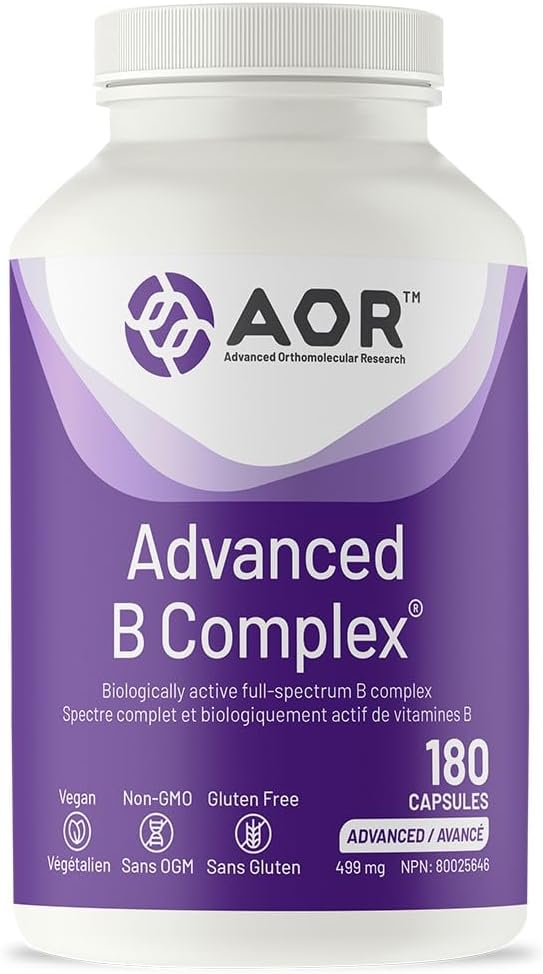 AOR Advanced B Complex – 180 Capsules – Symington Pharmacy