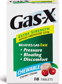 Gas-X Extra Strength Chewable Tablets Peppermint Creme, 125 mg, 18 Cou ...