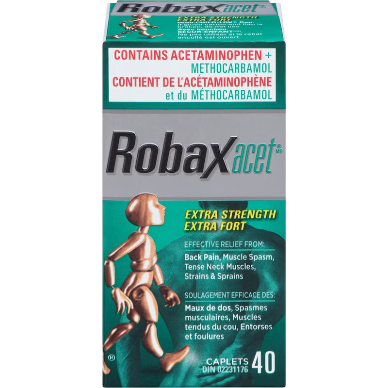 Robaxacet Extra Strength, 40 Caplets – Symington Pharmacy