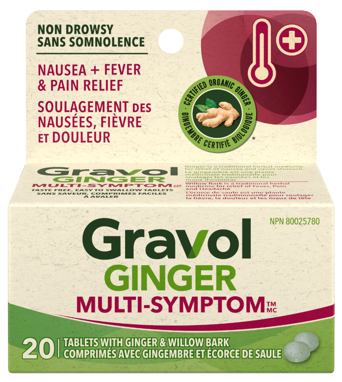 Gravol Ginger Multi-Symptom Tablets, 20 ct – Symington Drugs Pharmacy