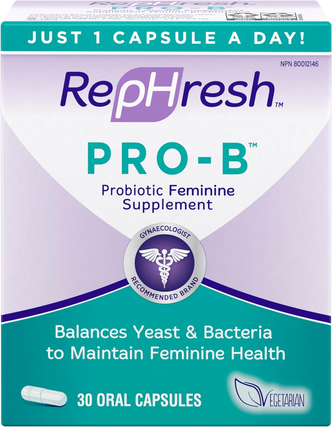 RepHresh Pro-B Probiotic Feminine Supplement, 30 ct – Symington Drugs ...