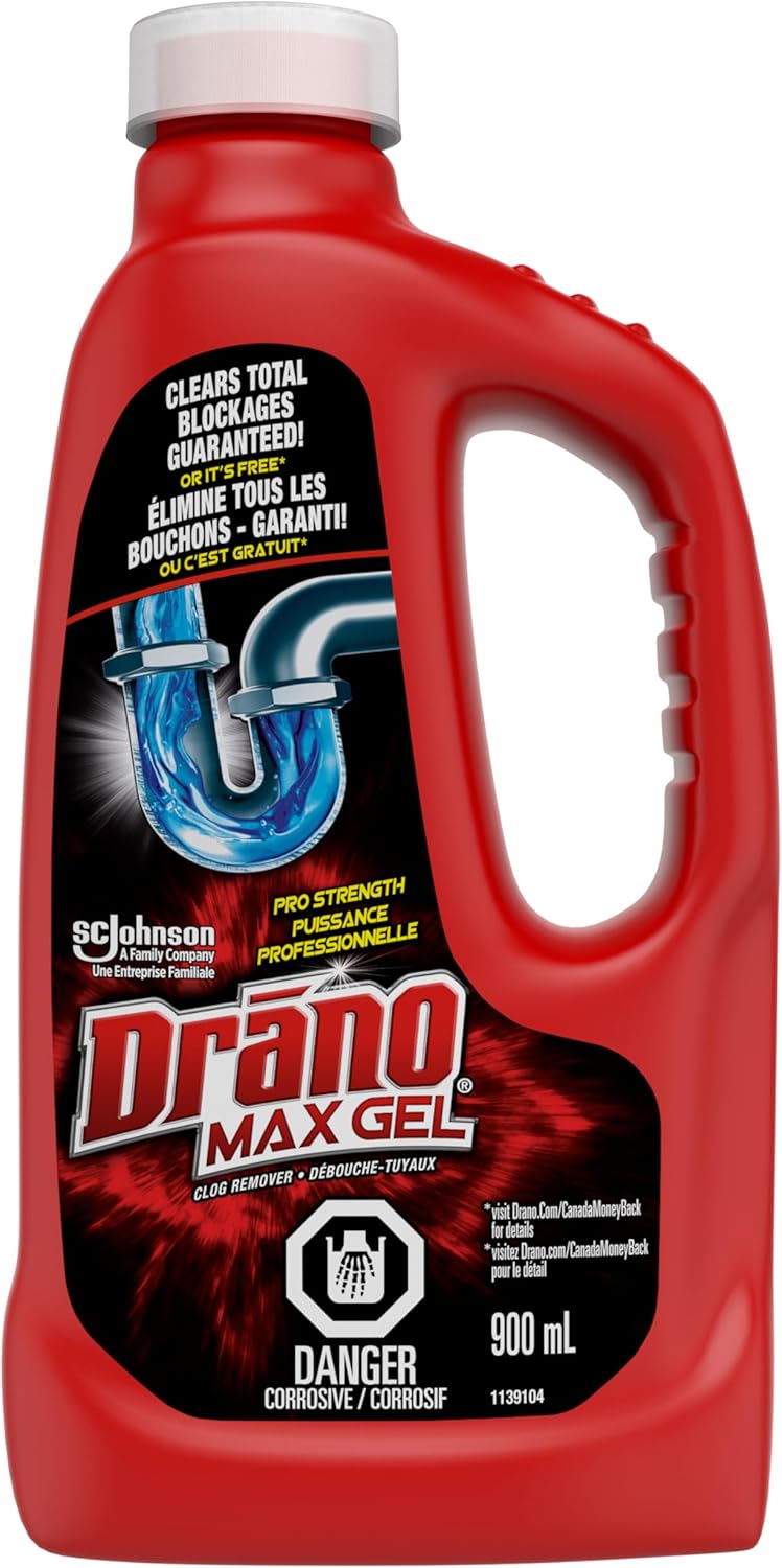 DRANO MAX GEL Professional Strength 900ml – Symington Pharmacy