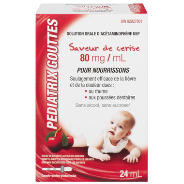 Pediatrix Drops Cherry, 24 mL – Symington Drugs Pharmacy