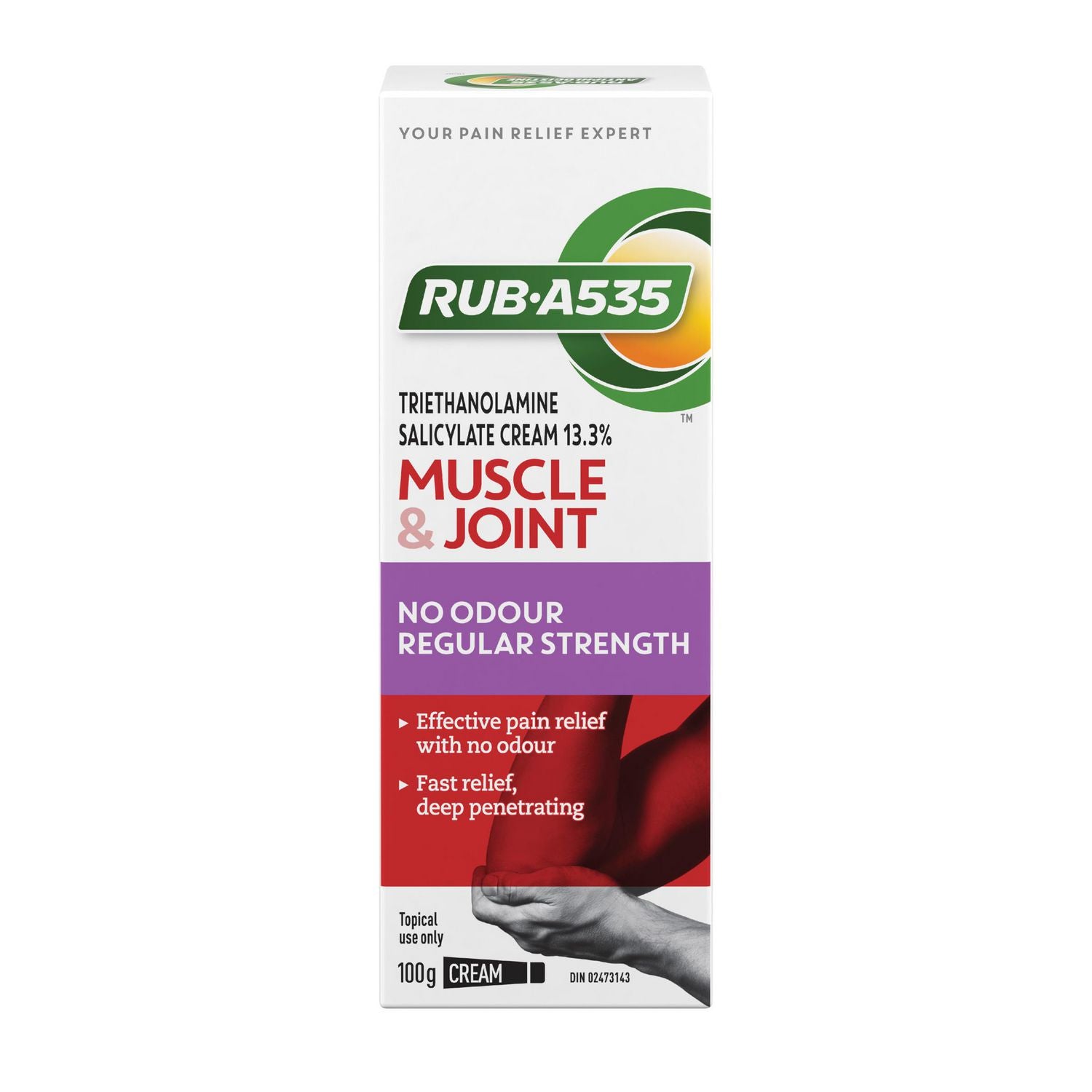 Rub•A535 Muscle & Joint Regular Strength Odourless Cream, 100g ...