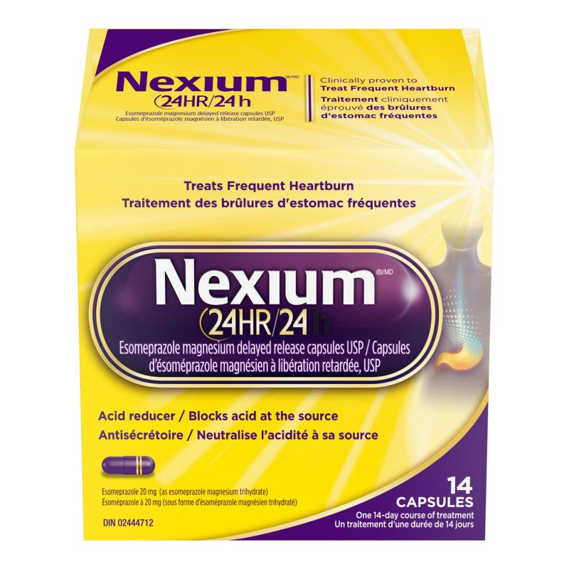 Nexium 24-Hour Heartburn Relief Capsules – 14 ct – Symington Pharmacy