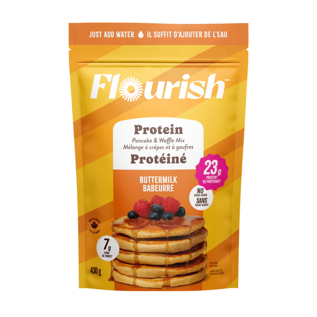 Flourish Buttermilk Protein Pancake Mix - 430g – Symington Pharmacy