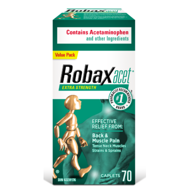 Robaxacet Extra Strength 70 Caplets – Symington Drugs Pharmacy