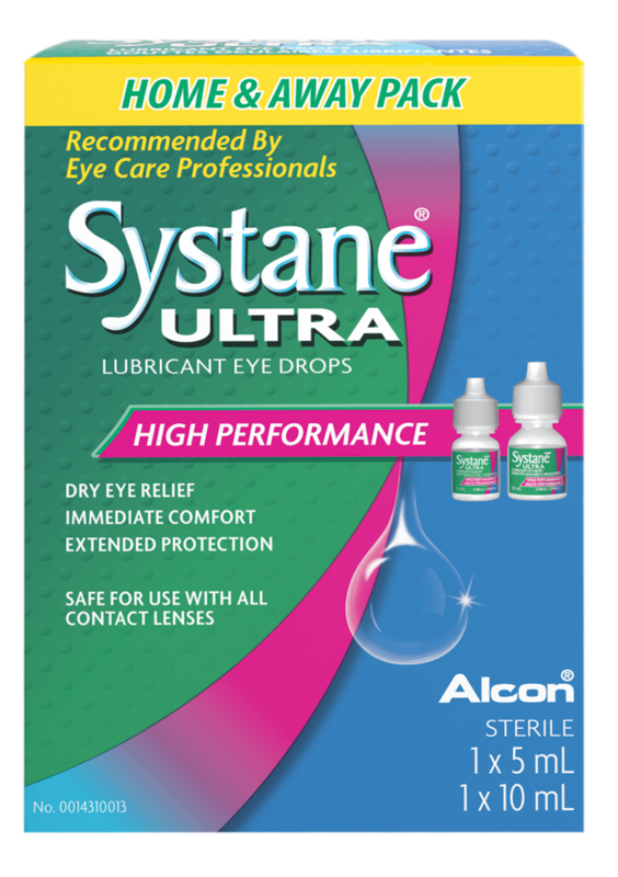 Systane Ultra Lubricant Eye Drops Home and Away Pack 10 + 5 mL ...