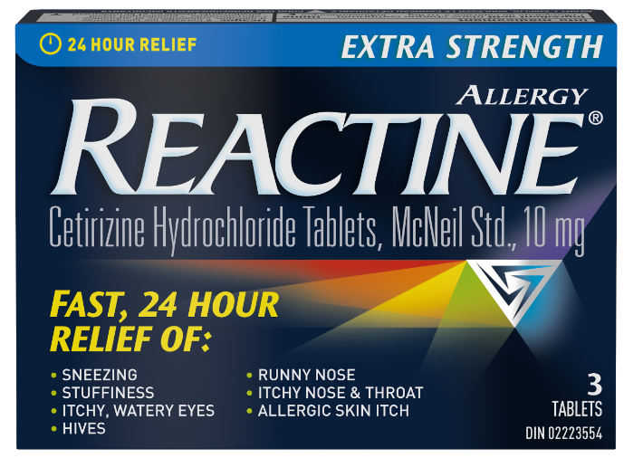 Reactine Allergy Extra Strength 10mg Tablets - 3 Count – Symington Pharmacy