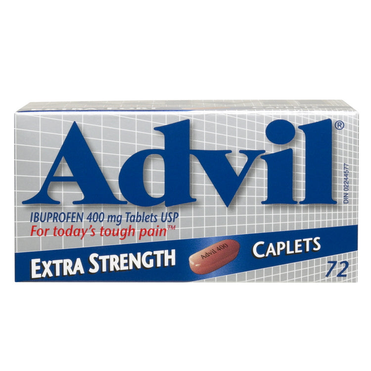 Advil Extra Strength Ibuprofen 400mg – 72 Caplets – Symington Pharmacy